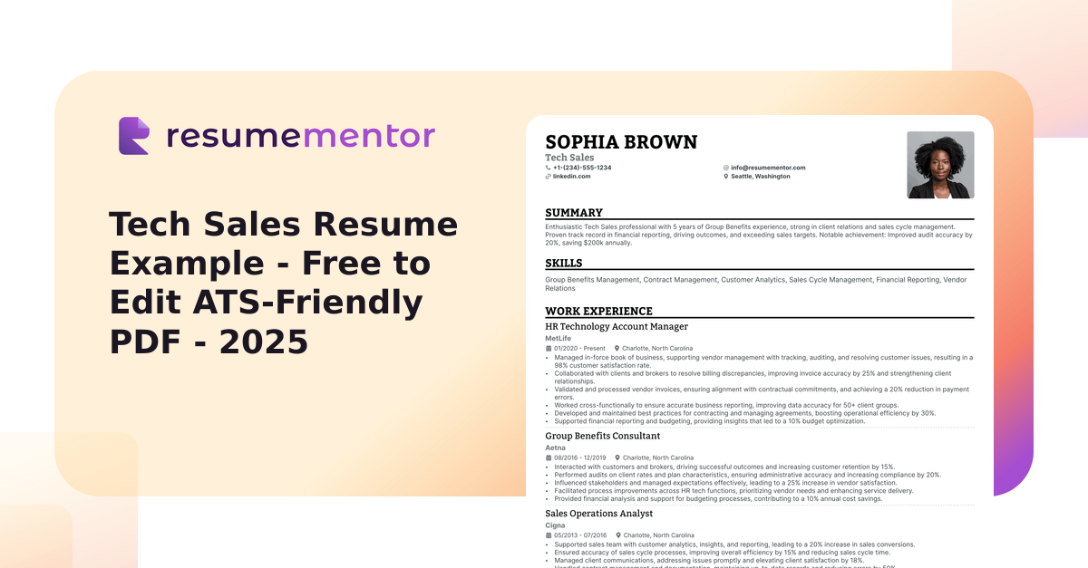 Example Sales Resume